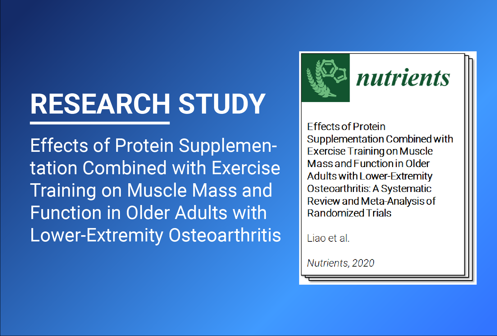 Clinical Paper: Meta-Analysis of Protein Supplementation in Lower-Extr ...